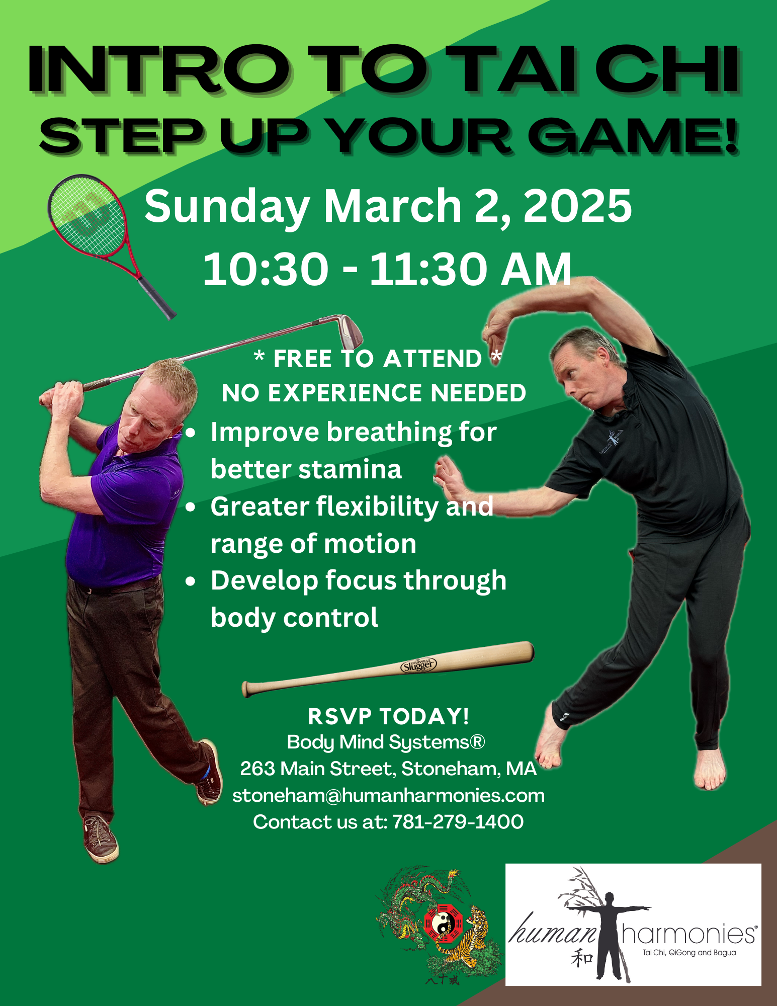 Step Up Your Game - Human Harmonies | Tai Chi, QiGong, Bagua