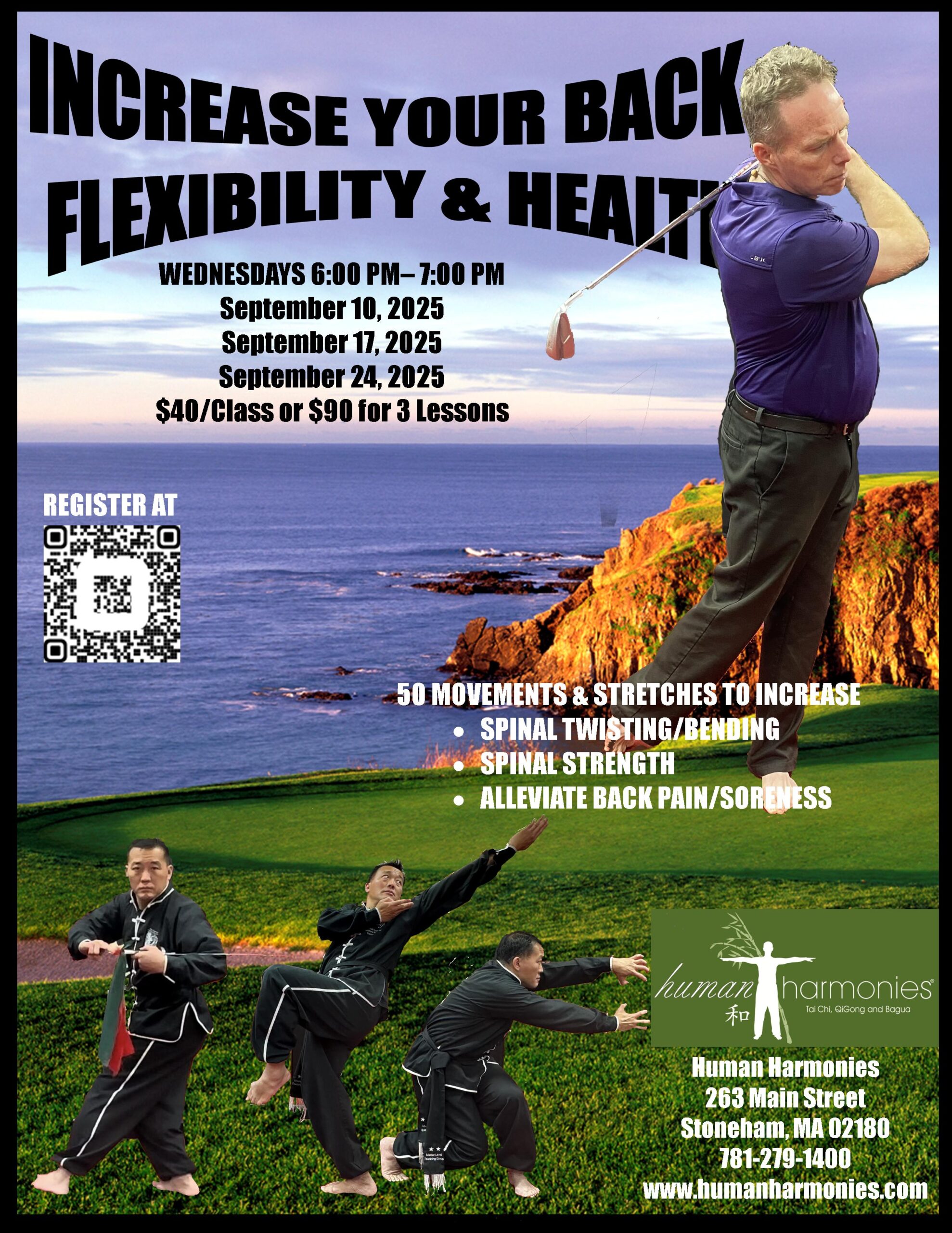 Back Flexibility Workshop - Human Harmonies | Tai Chi, QiGong, Bagua